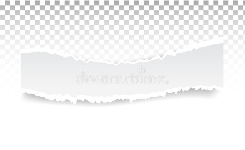 Torn Paper Holes. Hole in the Sheet of Paper on a Transparent ...
