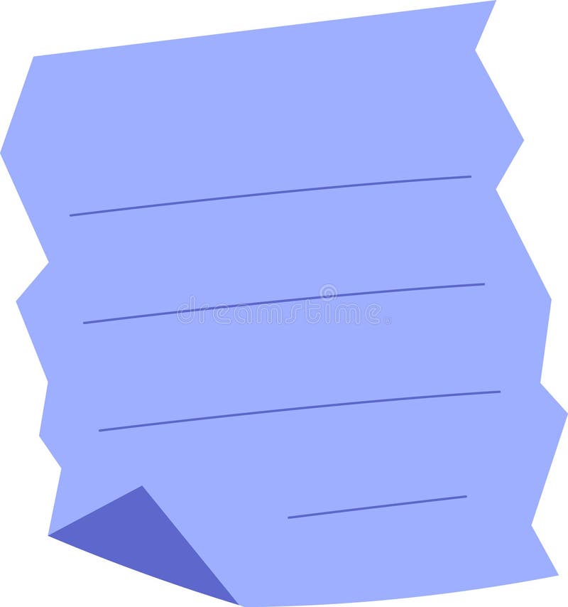 Torn Paper Note stock vector. Illustration of texture - 352770709