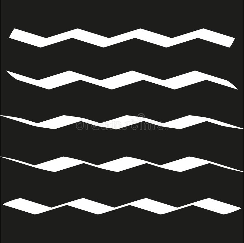 Torn Paper Pattern. Jagged White Lines. Black Background Design ...