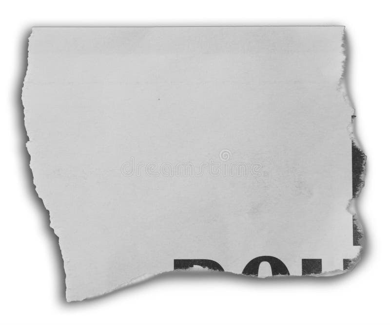 Torn paper piece stock photo. Image of piece, paperquot - 249090166