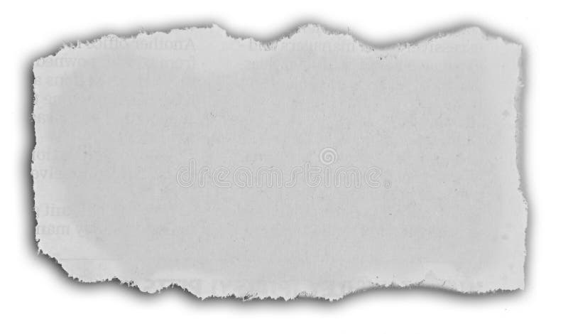 Torn paper piece stock image. Image of shotquot, news - 255897451