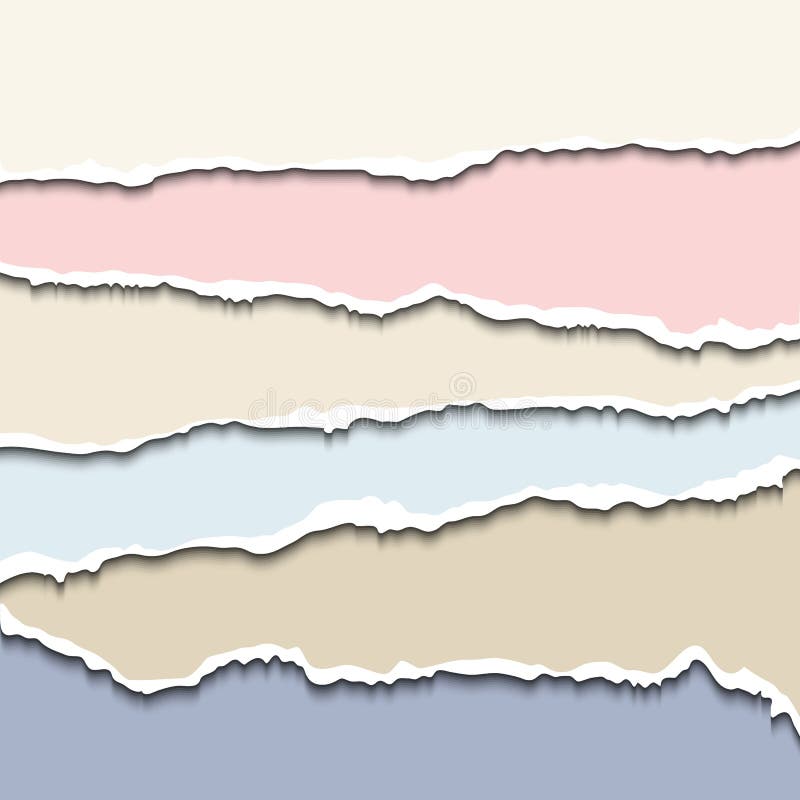 Torn paper pieces stock vector. Illustration of torn - 45980943