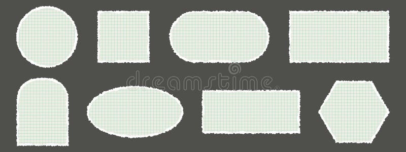 Torn Paper Pieces Rip White Notebook and Note Scraps on a Dark ...