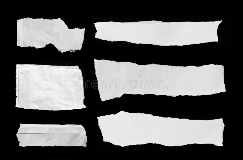 Tearing a Paper Frame Hole with Blue Background Stock Image - Image of ...