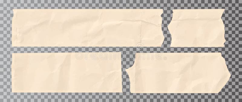 Torn Paper Pieces Vector Elements Isolated Stock Vector - Illustration ...