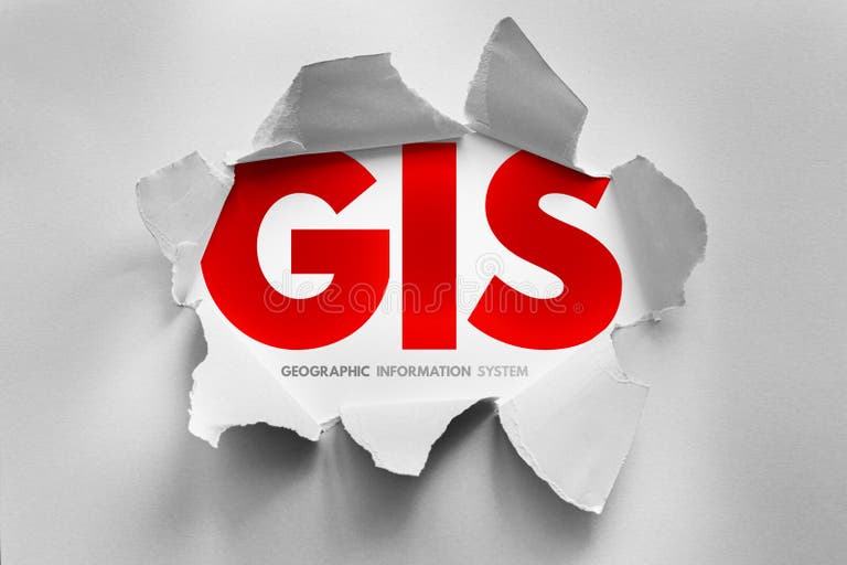 Torn Paper Revealing the Bold Acronym GIS, Short for Geographic ...