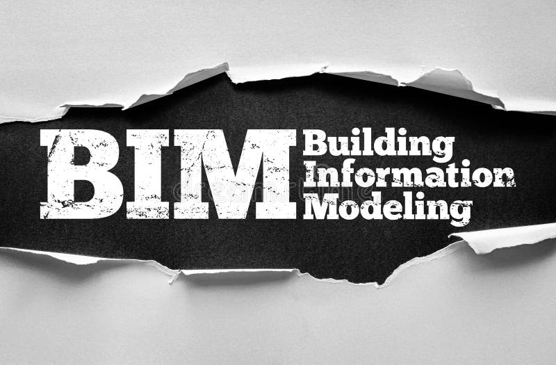Torn Paper Reveals the Bold Acronym BIM with the Words Building ...