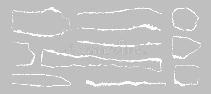 Torn Paper, Rip Holes Banners and Frames Stock Vector - Illustration of ...