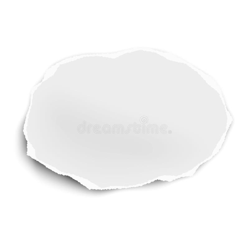 Torn oval paper set stock vector. Illustration of concept - 26876494