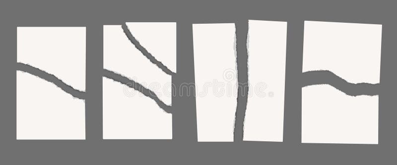 Ripped Paper Half Stock Illustrations – 290 Ripped Paper Half Stock ...
