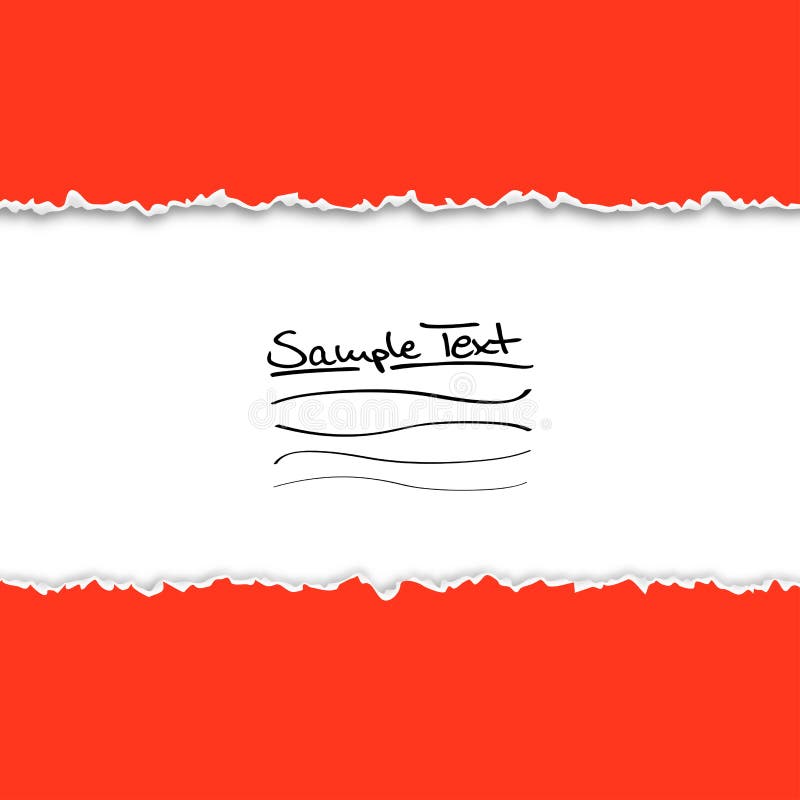 Torn-paper with Space for Text Stock Vector - Illustration of document ...