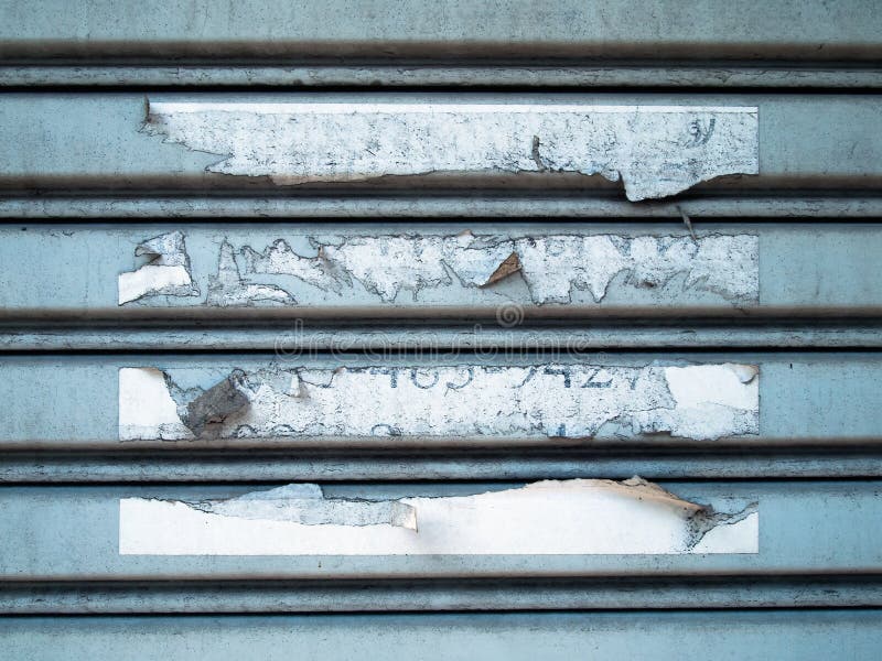 Torn Paper On Steel Panel Picture. Image: 18401870