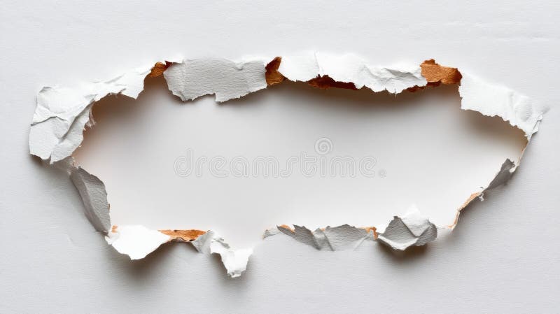 Torn Paper for Text and Design Ideas Stock Image - Image of collage ...