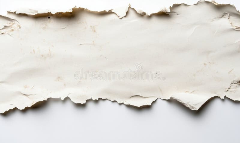 Torn Paper Texture, Aged and Wrinkled, Featuring Irregular Edges and ...