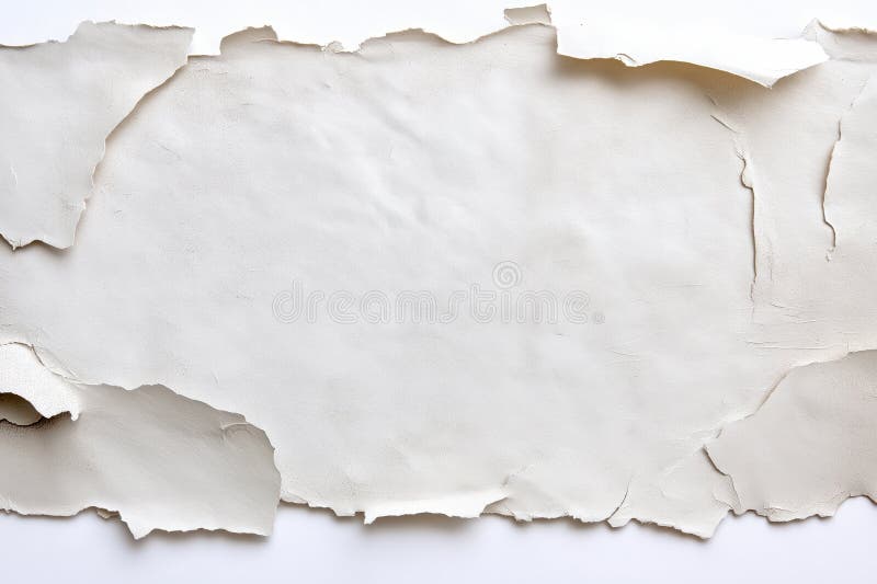 Torn Paper Texture with Rough Edges Background, AI Generative Stock ...