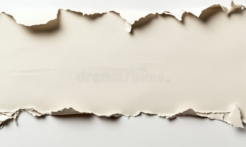 Torn Paper Background Irregular Edges Smooth Surface Stock Photos ...