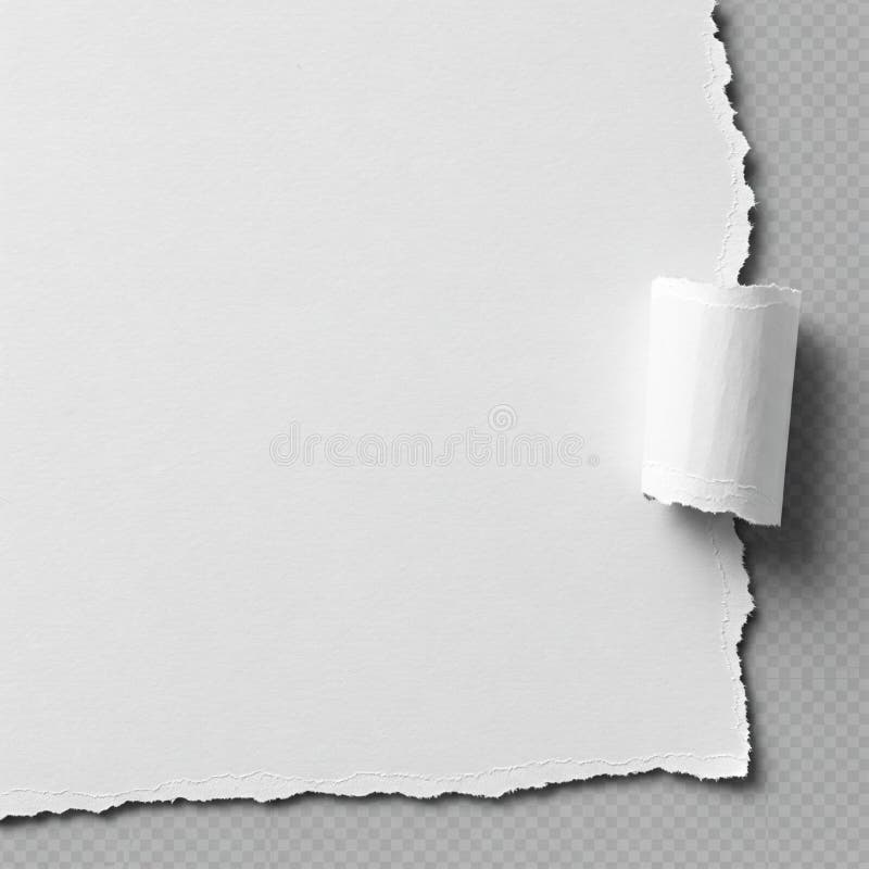 Torn Paper Transparent Background Minimal (Generated with AI) Stock ...
