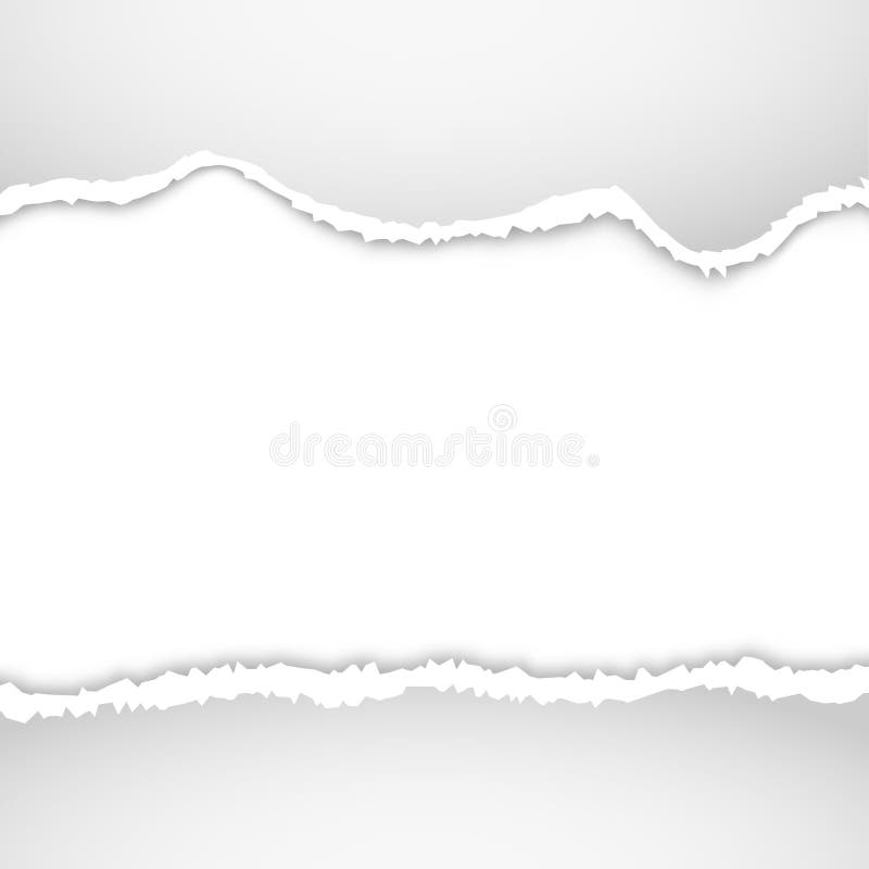 Torn Paper Vector Background. Ripped Edge Design of Torn Paper ...