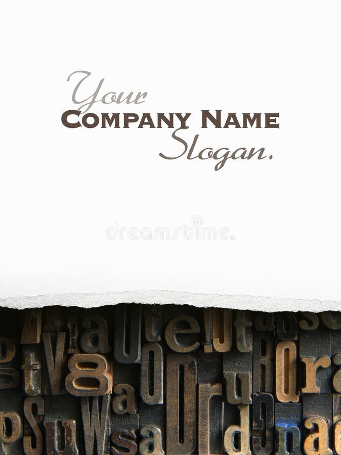 Torn Paper and Vintage Letters Stock Photo - Image of paper, concepts ...