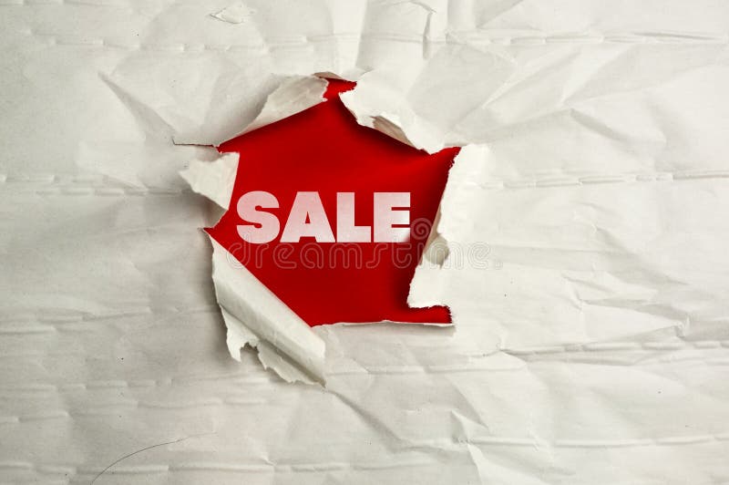 Torn paper writing sale stock image. Image of blank, clearance - 99947449