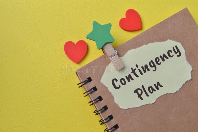 Torn Paper Written with Text CONTINGENCY PLAN Stock Photo - Image of ...