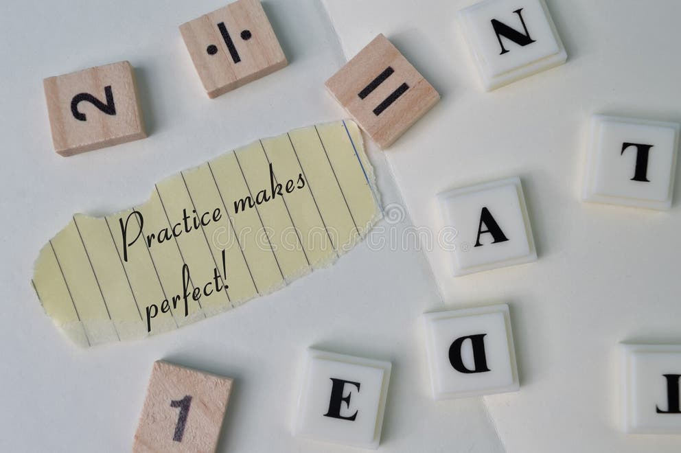Torn Paper Written with Text PRACTICE MAKES PERFECT Stock Photo - Image ...
