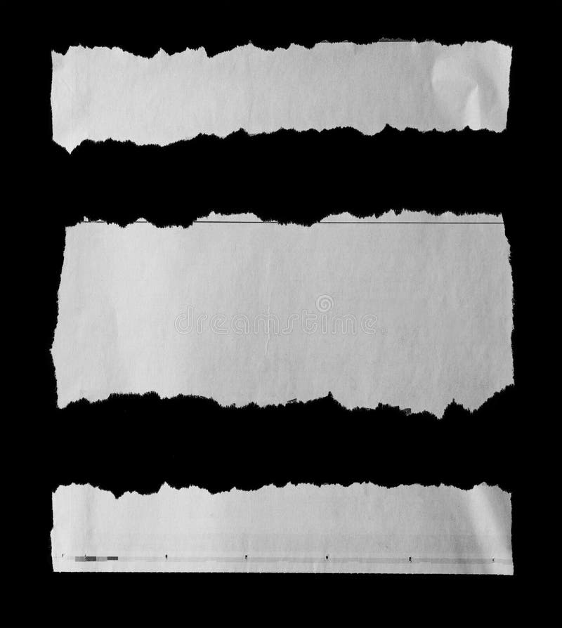 Torn paper stock photo. Image of edges, advertising, newsprint - 24027384