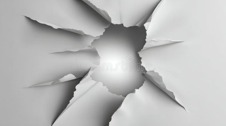 Creative Paper Fold Tearing Open with Reveal Effect Showcasing Bright ...