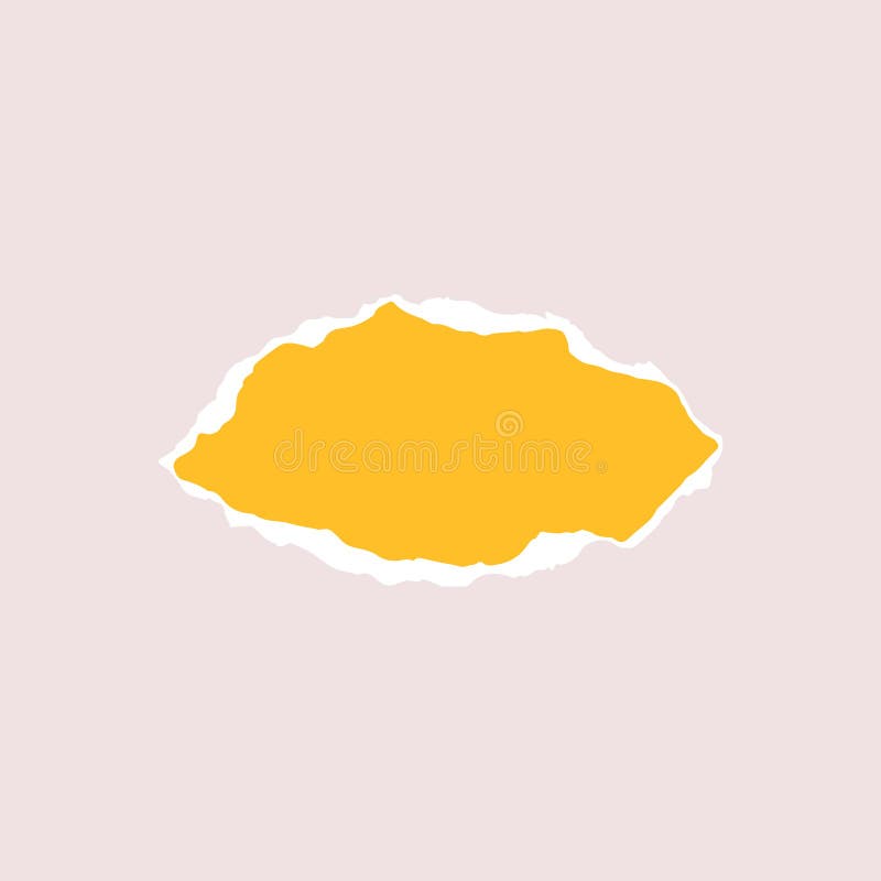 Torn Piece of Paper Isolated. Triangle Piece of Paper with a Torn Edge ...