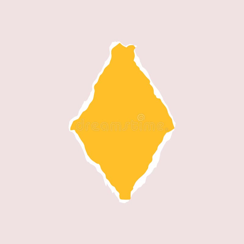 Torn Piece of Paper Isolated. Triangle Piece of Paper with a Torn Edge ...