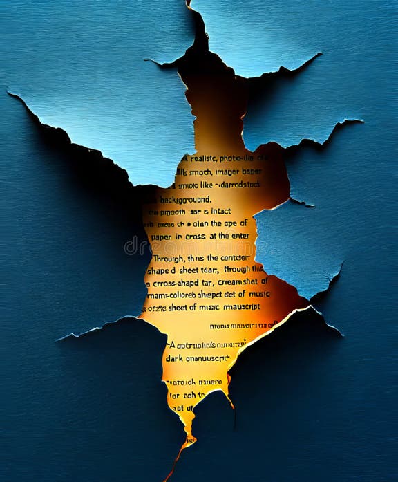 A Torn Piece of Paper with a Poem Written on it Stock Image - Image of ...