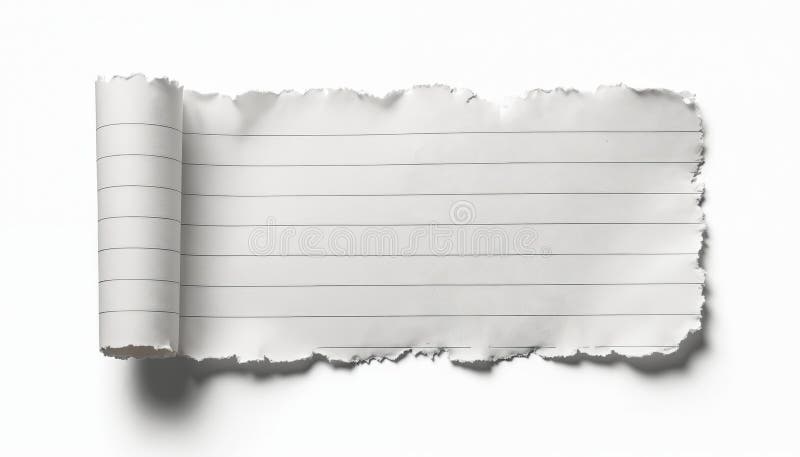 Torn White Lined Notebook Paper Stock Illustrations – 2,086 Torn White ...