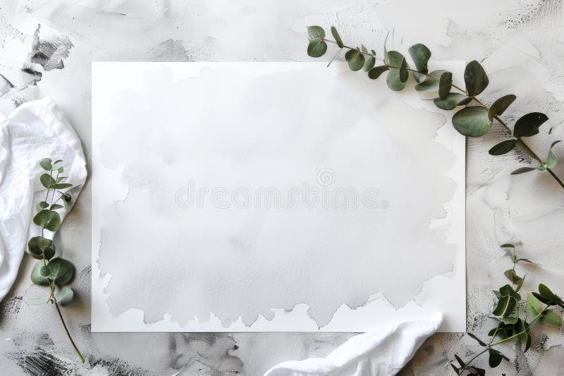 A Torn Piece of White Paper Lies on a White Surface Stock Photo - Image ...