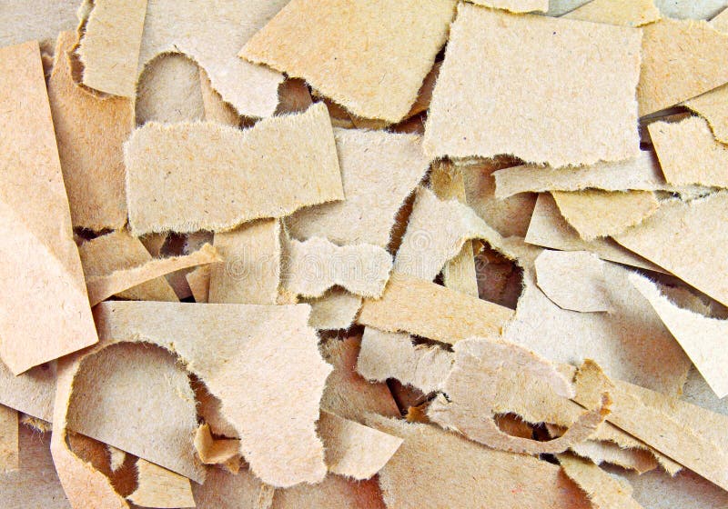 Torn pieces of brown paper stock photo. Image of tension - 21066924