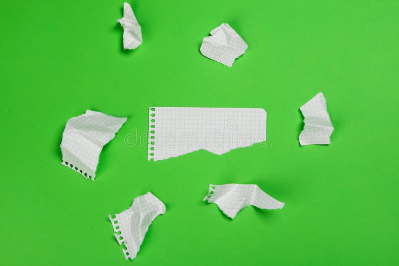Torn Pieces of Checkered Paper Stock Image - Image of idea, background ...