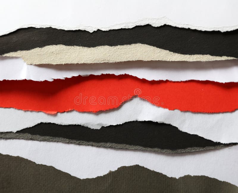 Torn pieces of paper stock photo. Image of blank, ragged - 371961810