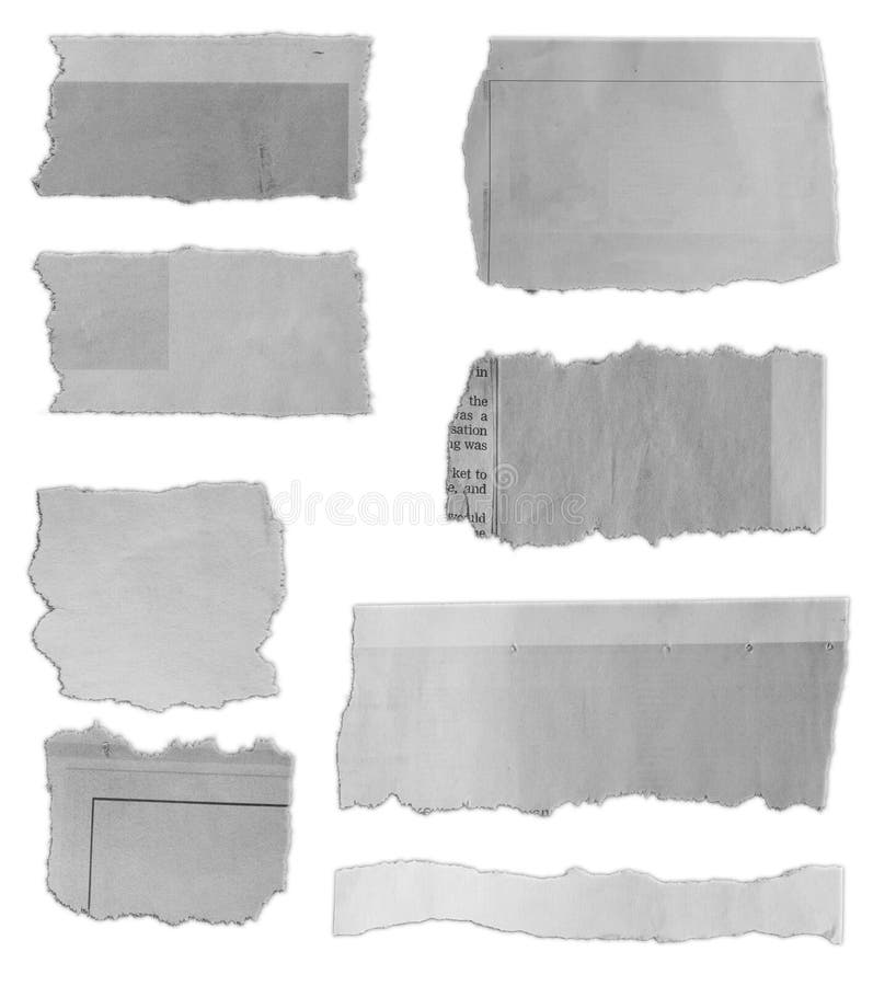 Torn pieces of paper stock image. Image of cutting, tear - 247499703