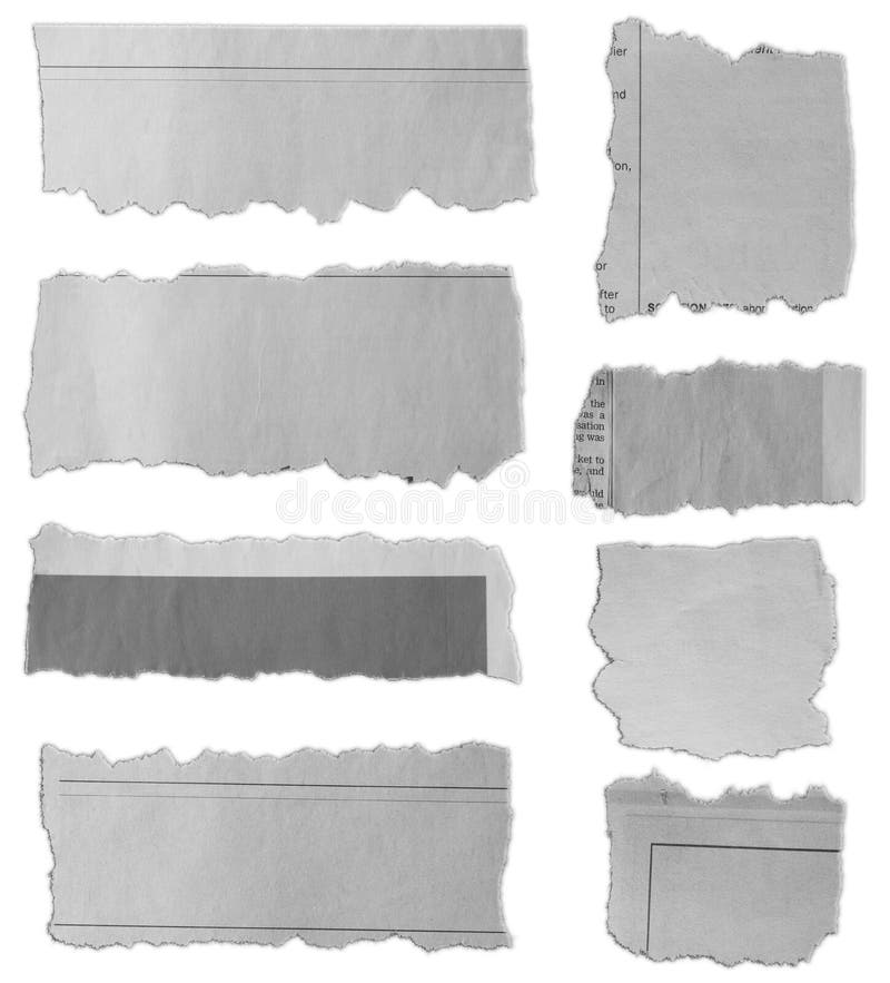 Torn pieces of paper stock image. Image of blank, edges - 269145395