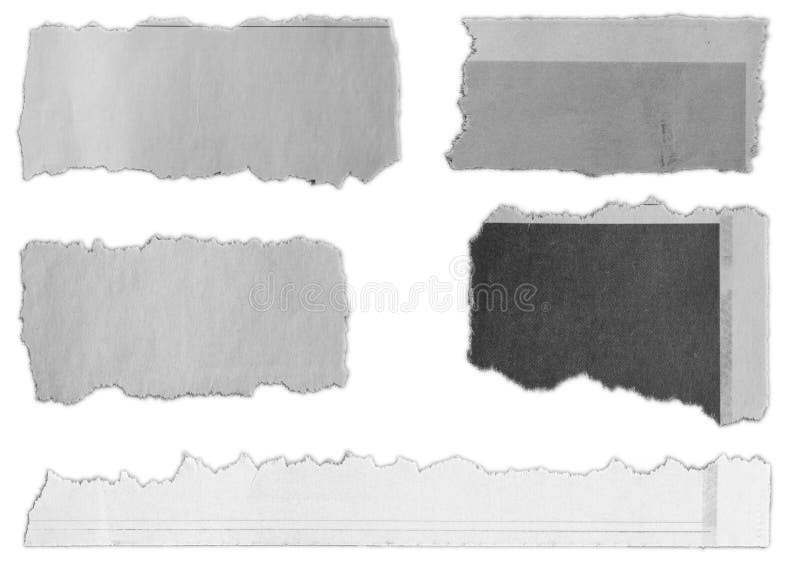 Torn pieces of paper stock photo. Image of paper, advertising - 177743658