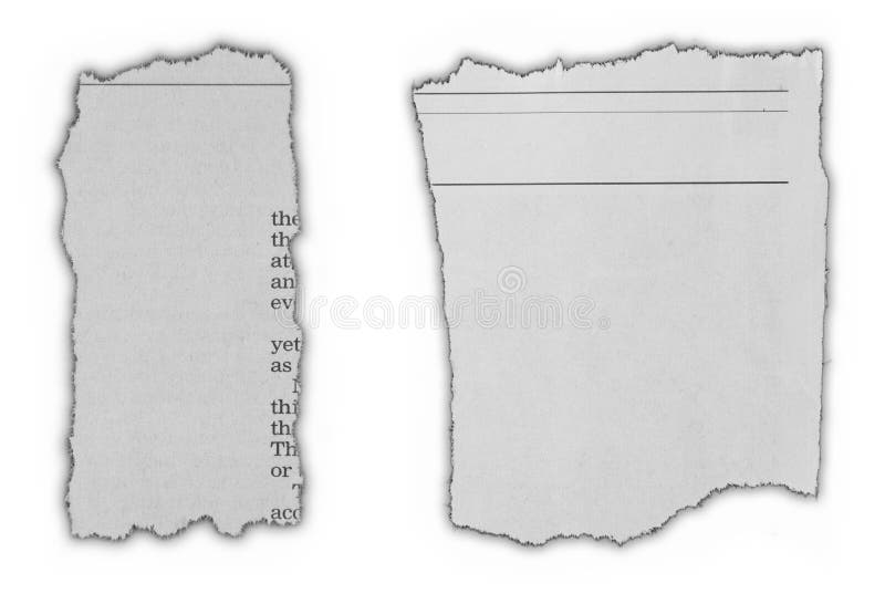 Torn pieces of paper stock photo. Image of cutting, single - 123335424
