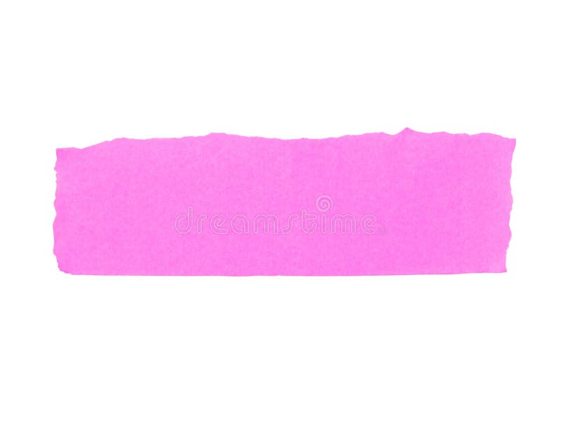 Torn Pink Paper Banner. stock image. Image of lined, border - 37223561