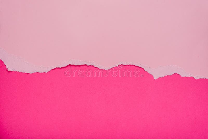 Torn Pink Paper on Dark Pink Background. Stock Photo - Image of ragged ...