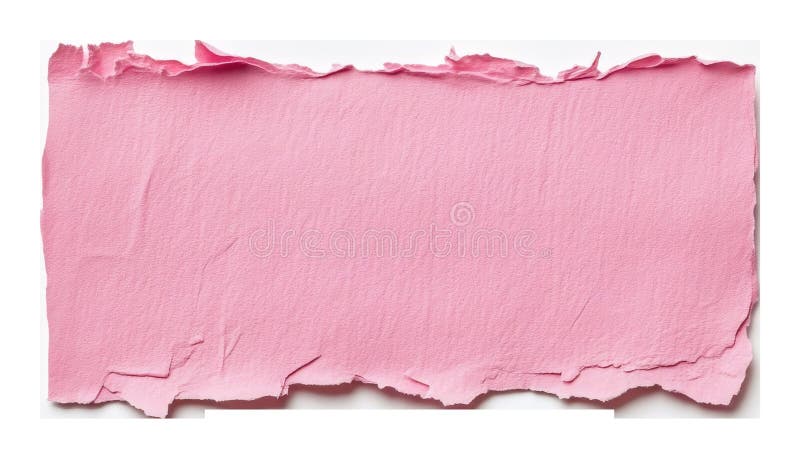 Torn Pink Paper Texture Rough Edges Vintage Design Concept Stock Photos ...