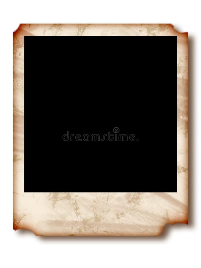 Torn polaroid stock illustration. Illustration of ripped - 10769416