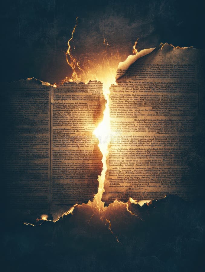 Torn Political Document Background Reflecting Change, Protest, and ...