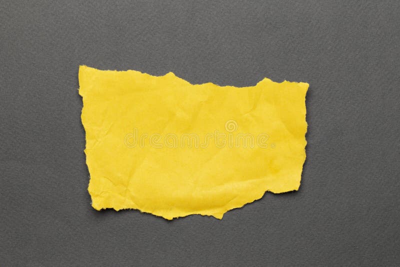 Torn Real Paper Yellow Color Scraps on Gray Background Stock Image ... Torn Real Paper Yellow Color Scraps on Gray Background Stock Image ...