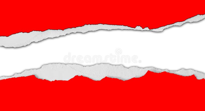 Torn red paper stock photo. Image of backdrop, space - 347009066