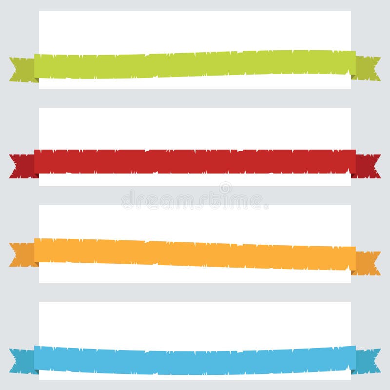 Torn ribbon banners stock vector. Illustration of clip - 26844987