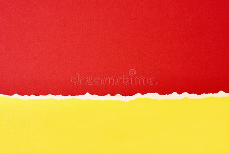 Torn Ripped Paper Edge with a Copy Space, Red and Blue Color Background ...