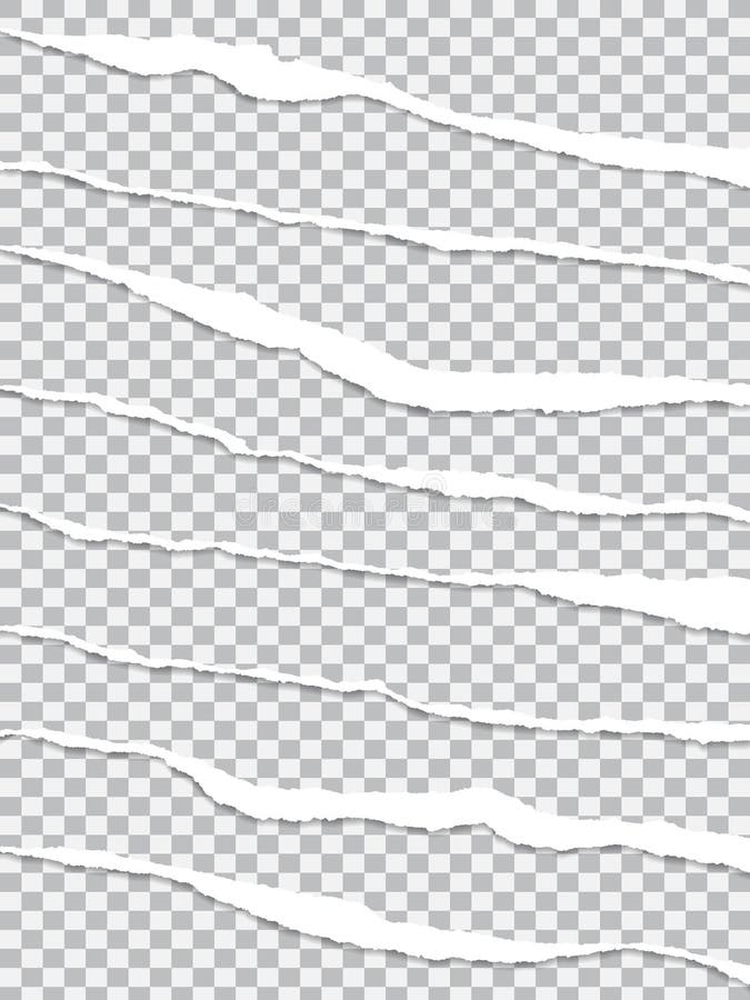 Torn ripped paper edge set stock vector. Illustration of opening ...